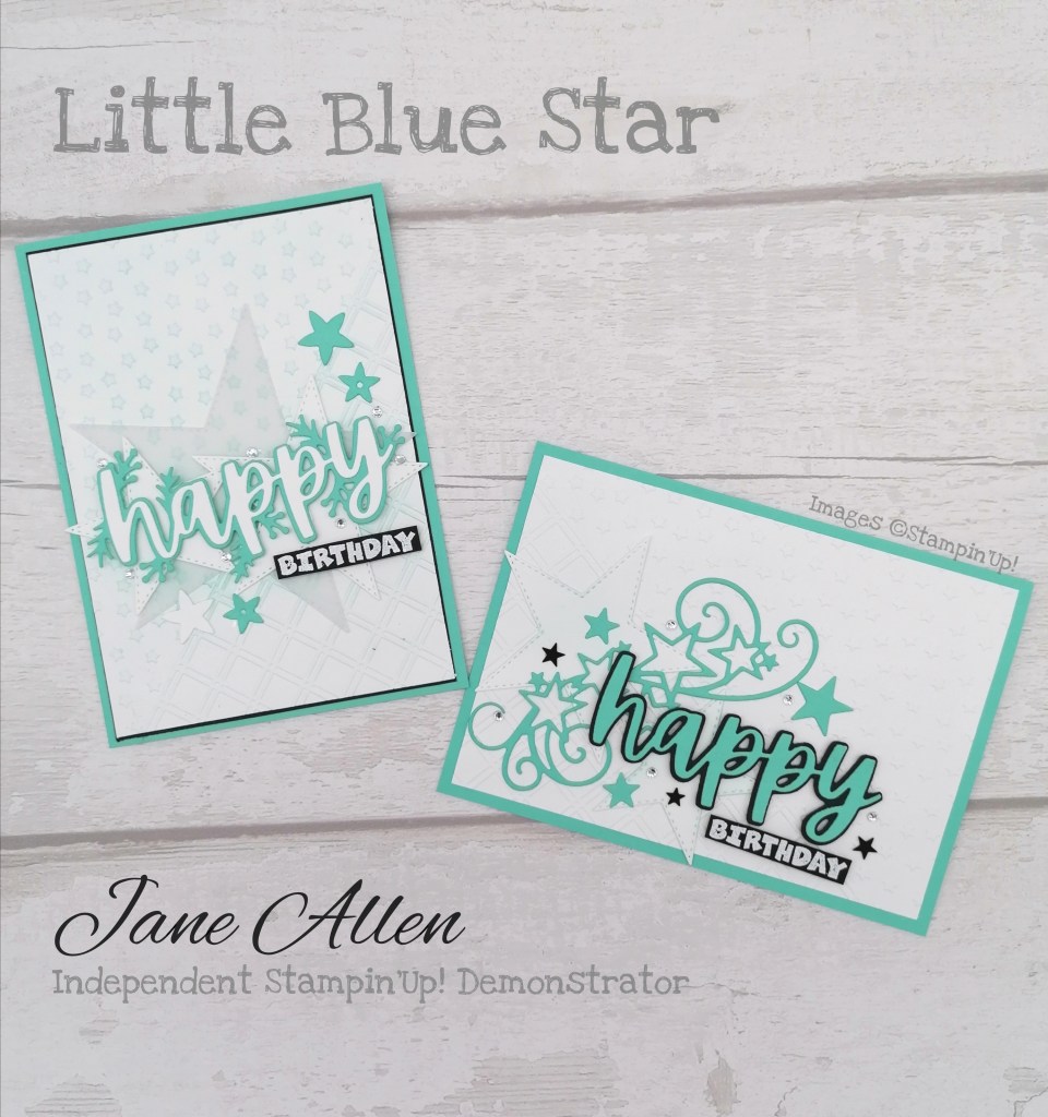 TGIF challenge 328 – Little Blue Star Cards